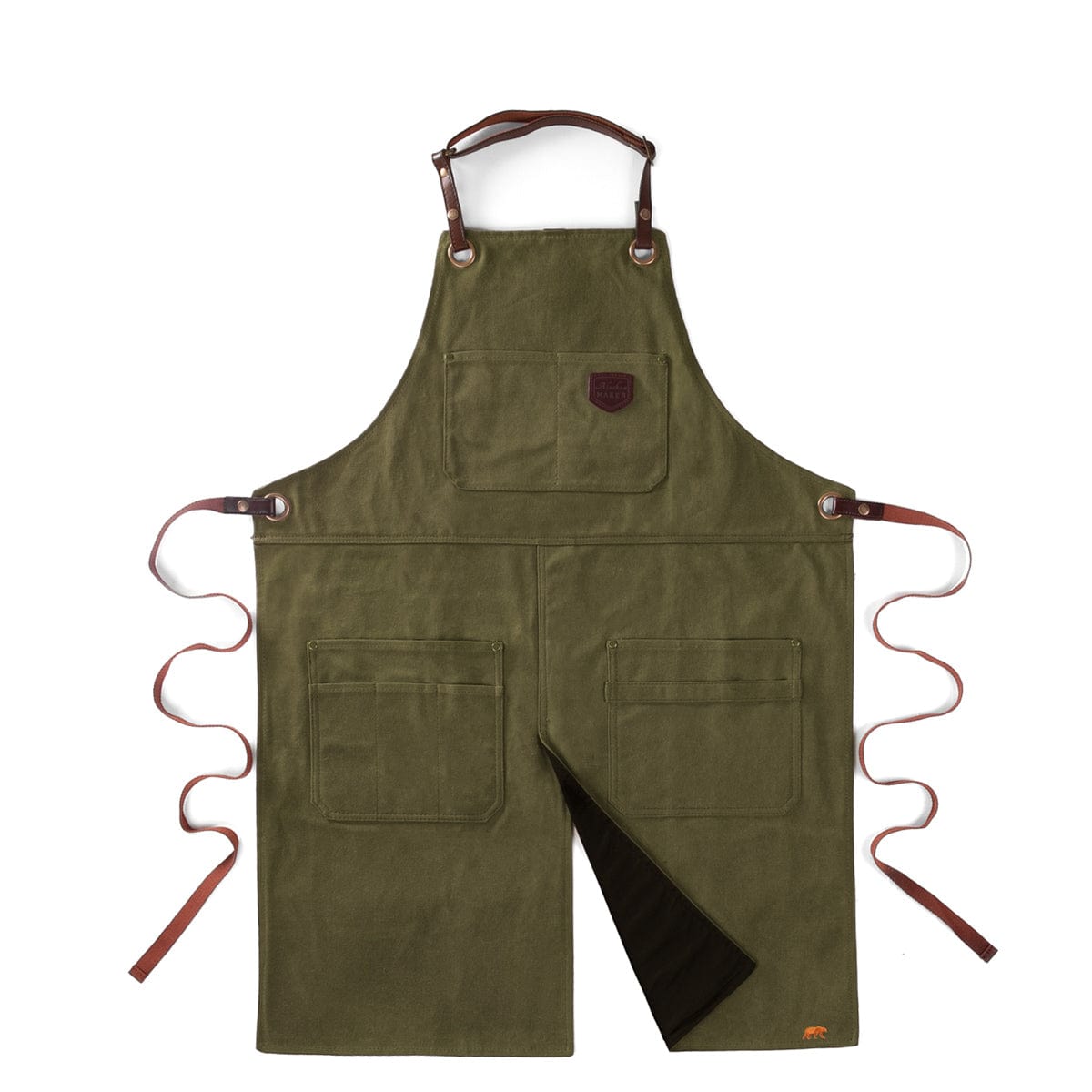Canvas Split Garden Apron - Olive Green — Gardening Gifts Co.