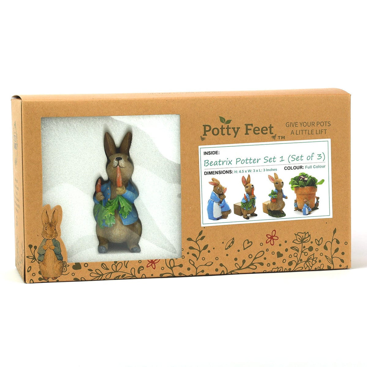 Beatrix Potter Plant Pot Feet - Peter Rabbit & Mrs. Rabbit — Gardening ...