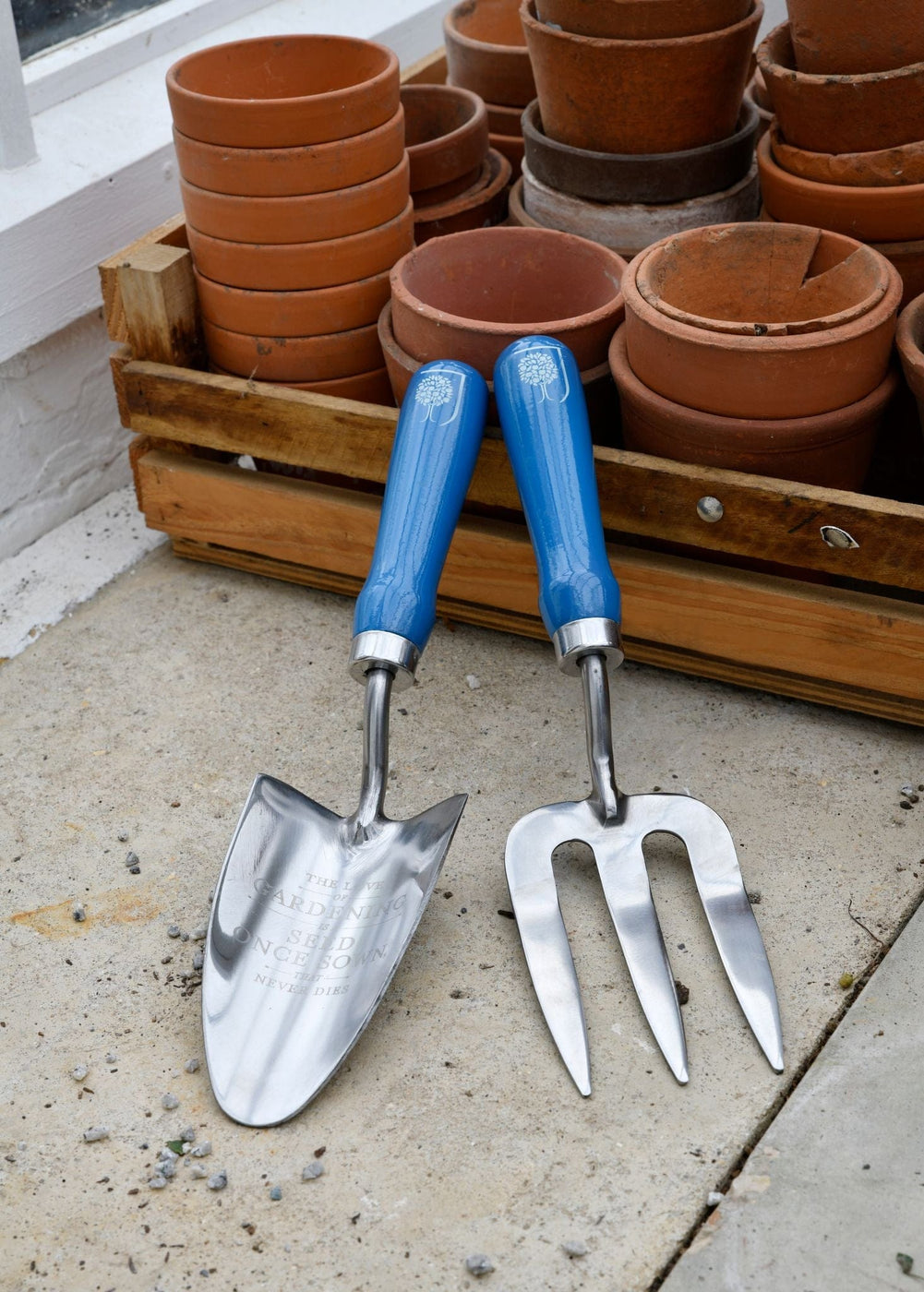 Burgon & Ball British Meadow Trowel & Fork Set - Gift Boxed — Gardening ...