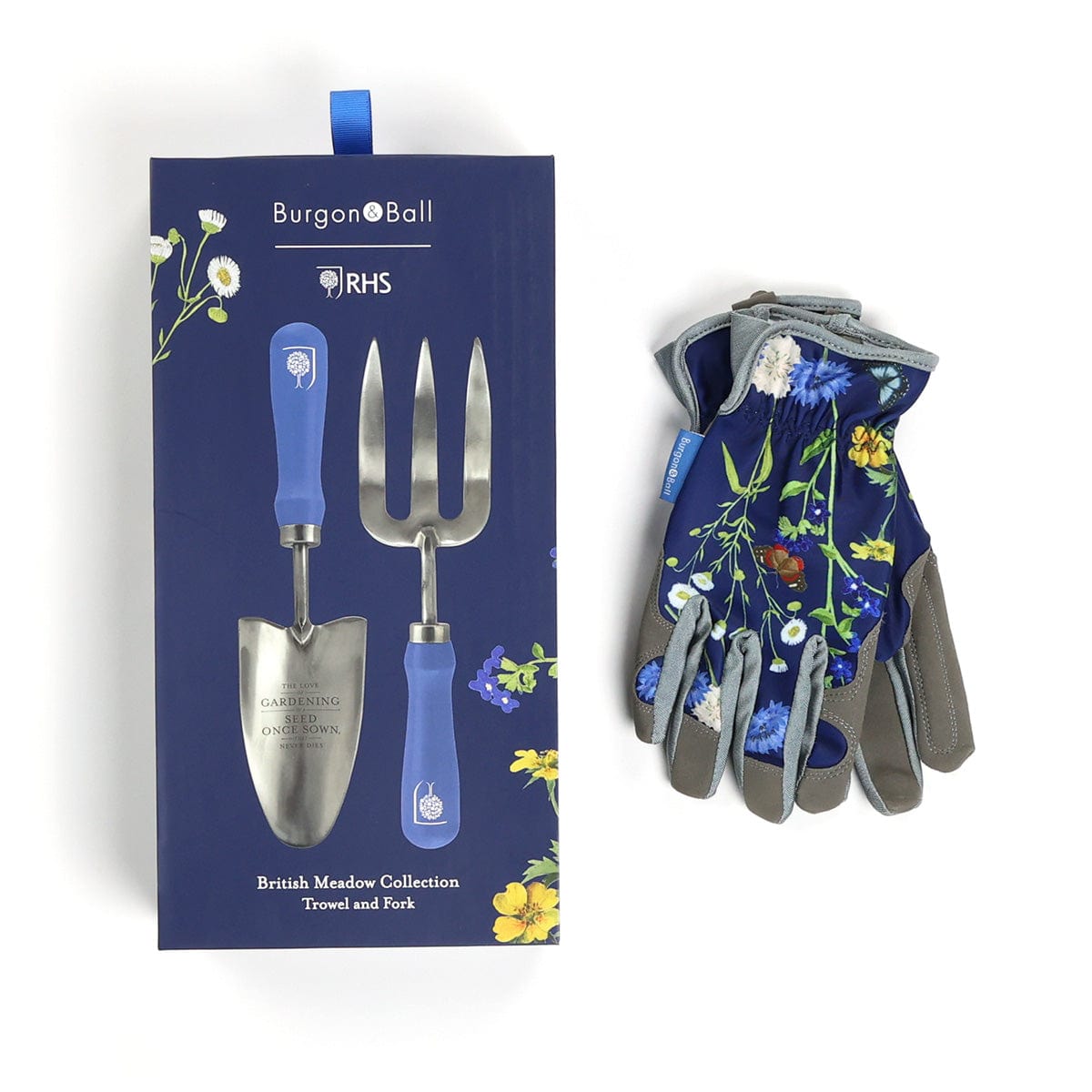 Burgon & Ball Garden Tools & Gloves Bundle - British Meadow — Gardening ...