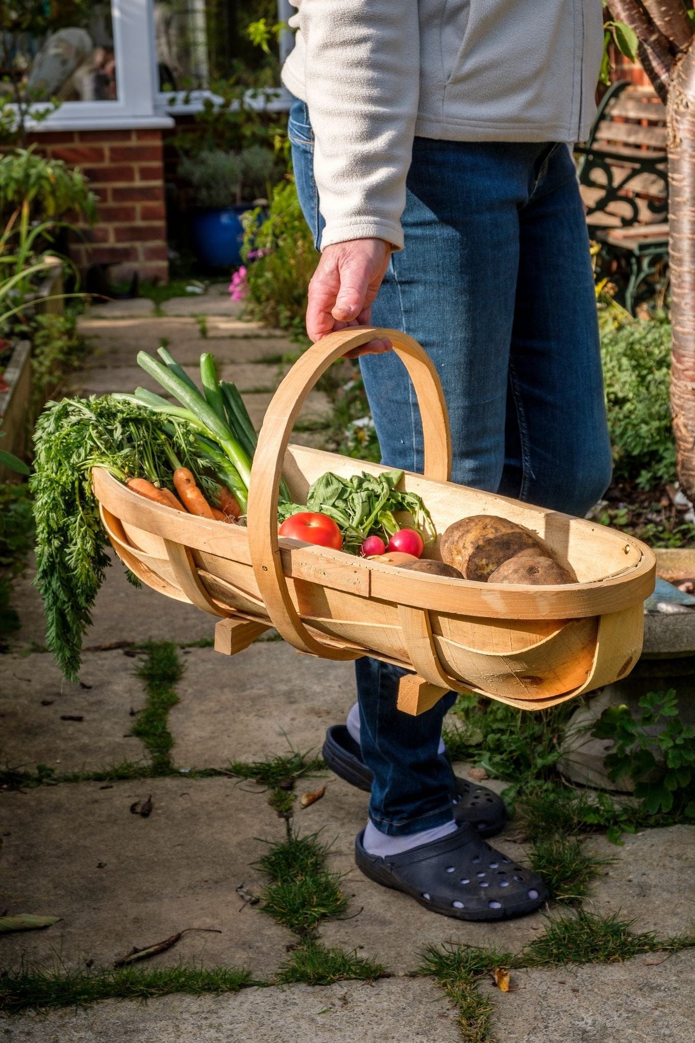 Burgon & Ball Traditional Wooden Trug - Large — Gardening Gifts Co.