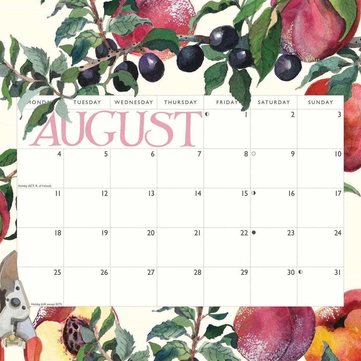 Emma Bridgewater Kitchen Garden Calendar 2025 — Gardening Gifts Co.