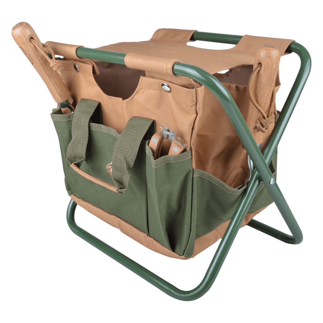 Clever Garden Tool Stool - 2-in-1 Stool & Tool Bag - Green — Gardening ...