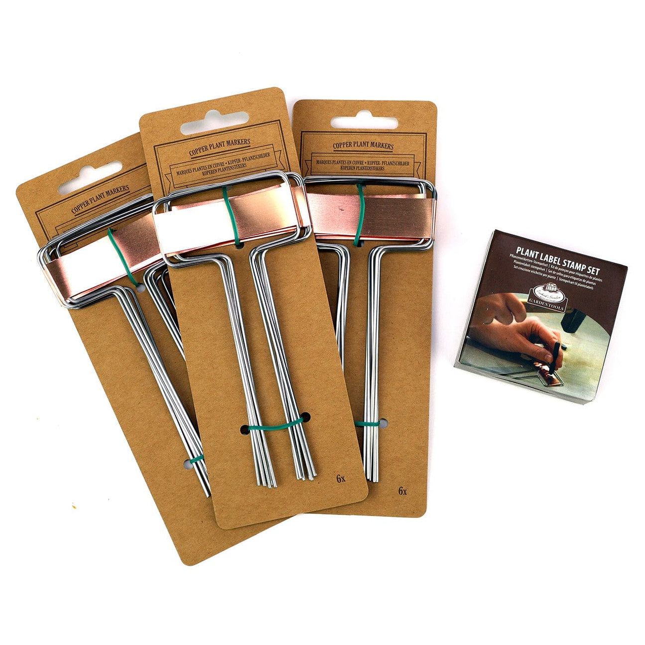 Copper Plant Labels & Stamp Set Bundle — Gardening Gifts Co.