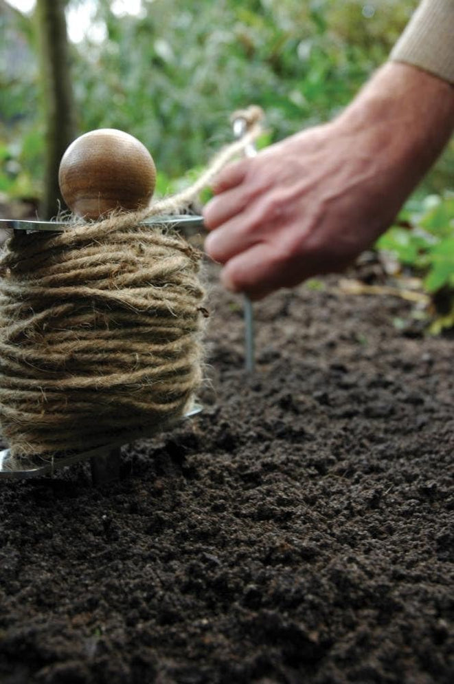Garden Row Marker with 25M Jute String (Stainless Steel) — Gardening ...