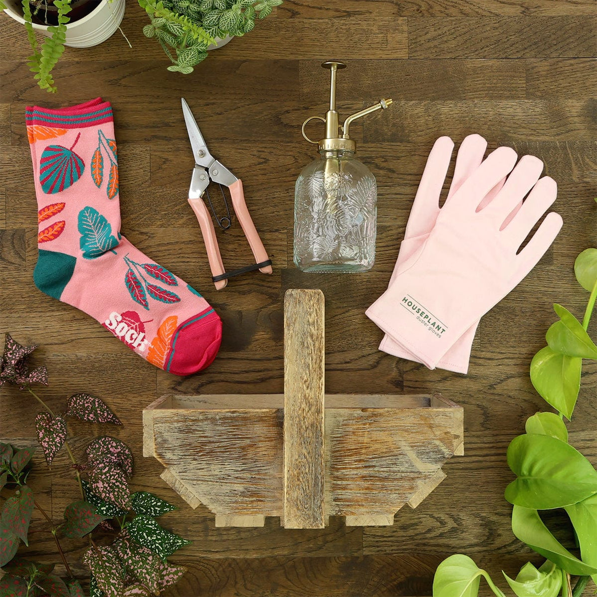 Pink Plant Lady Indoor Gardening Set — Gardening Gifts Co.