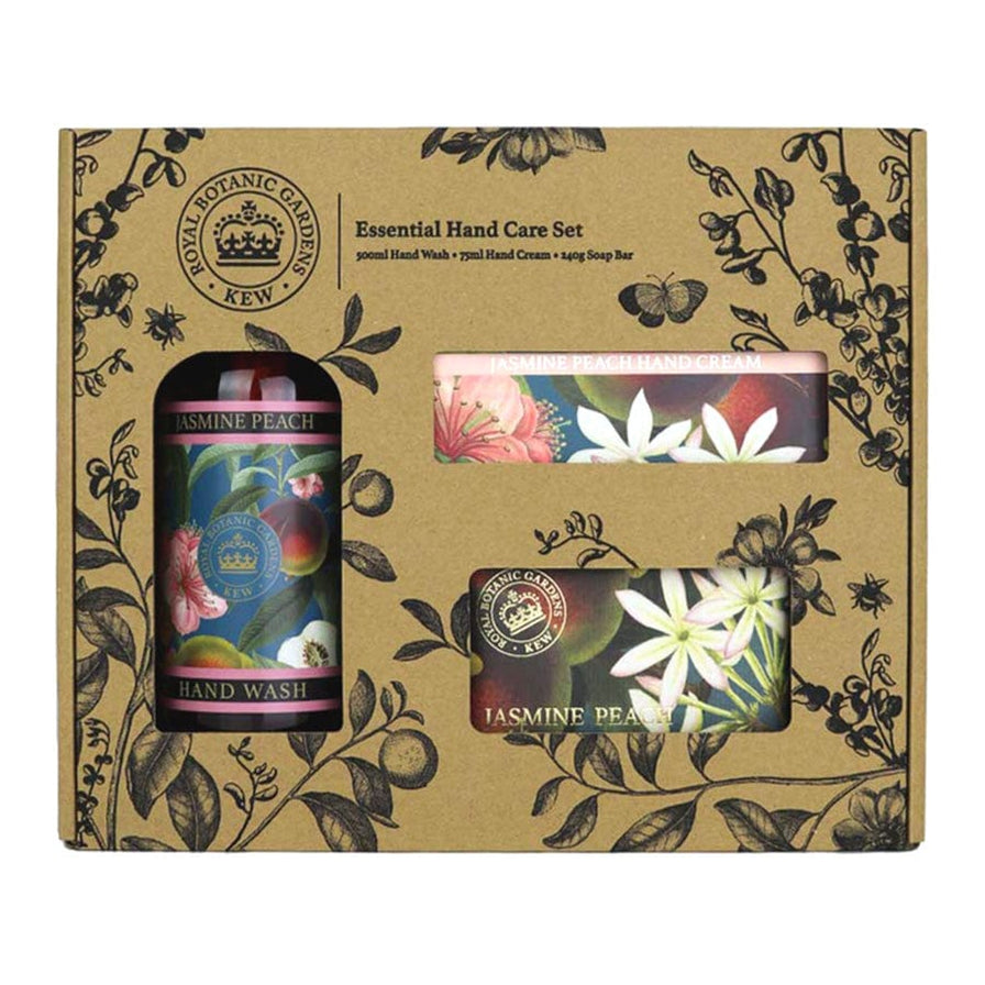 Kew Gardens Jasmine Peach Hand Care Gift Set — Gardening Gifts Co.