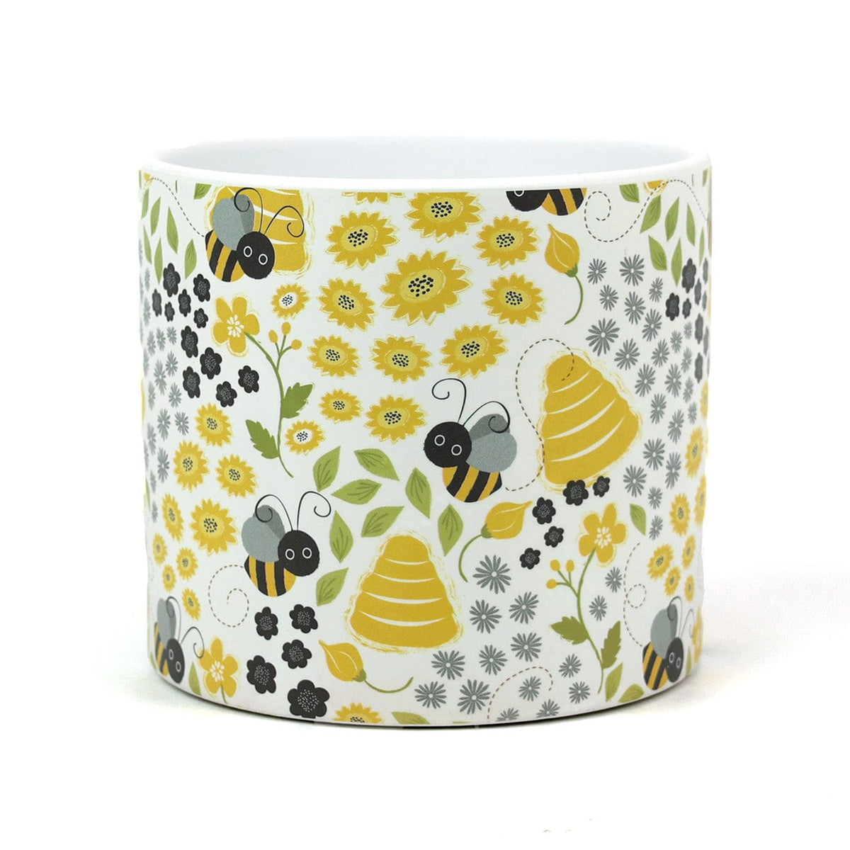 Sunflower & Bee Pot - The Satchville Gift Company — Gardening Gifts Co.