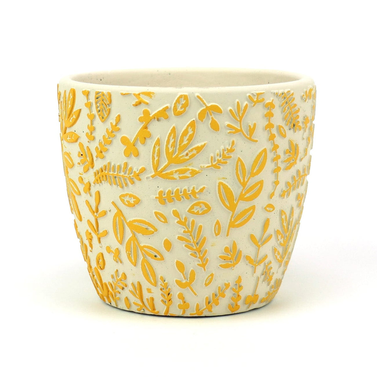 Yellow Leaf Pot - The Satchville Gift Company — Gardening Gifts Co.