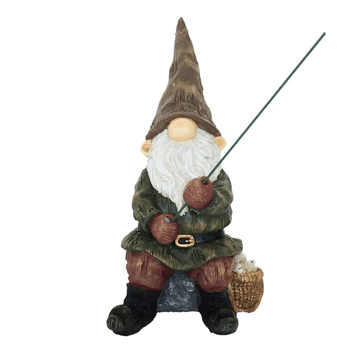 Garden Gnome with Fishing Rod — Gardening Gifts Co.